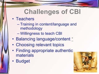 Content based instruction | PDF