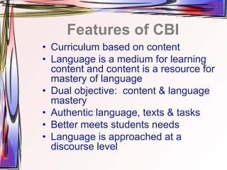 Content based instruction | PDF