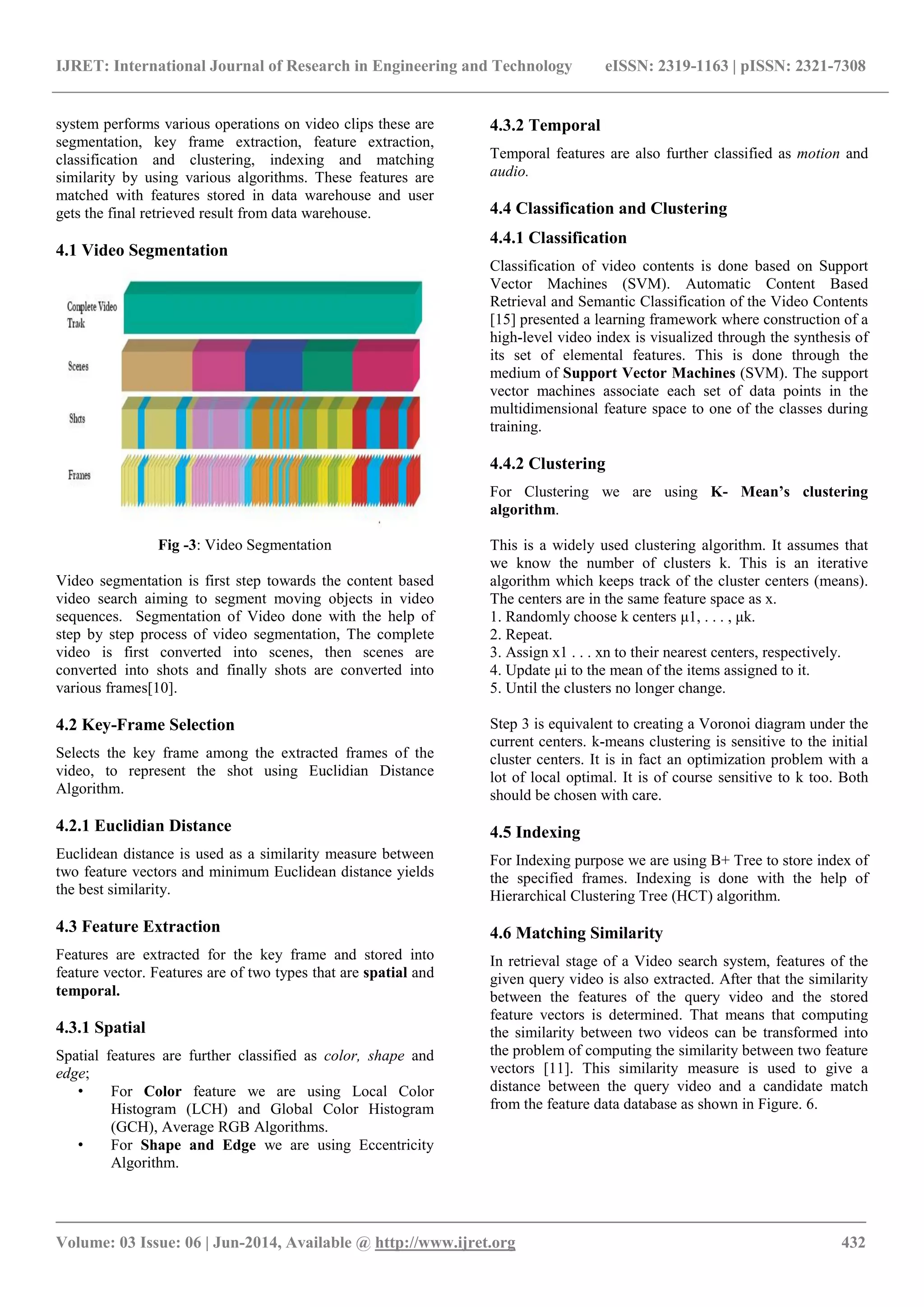 Content based video retrieval system | PDF