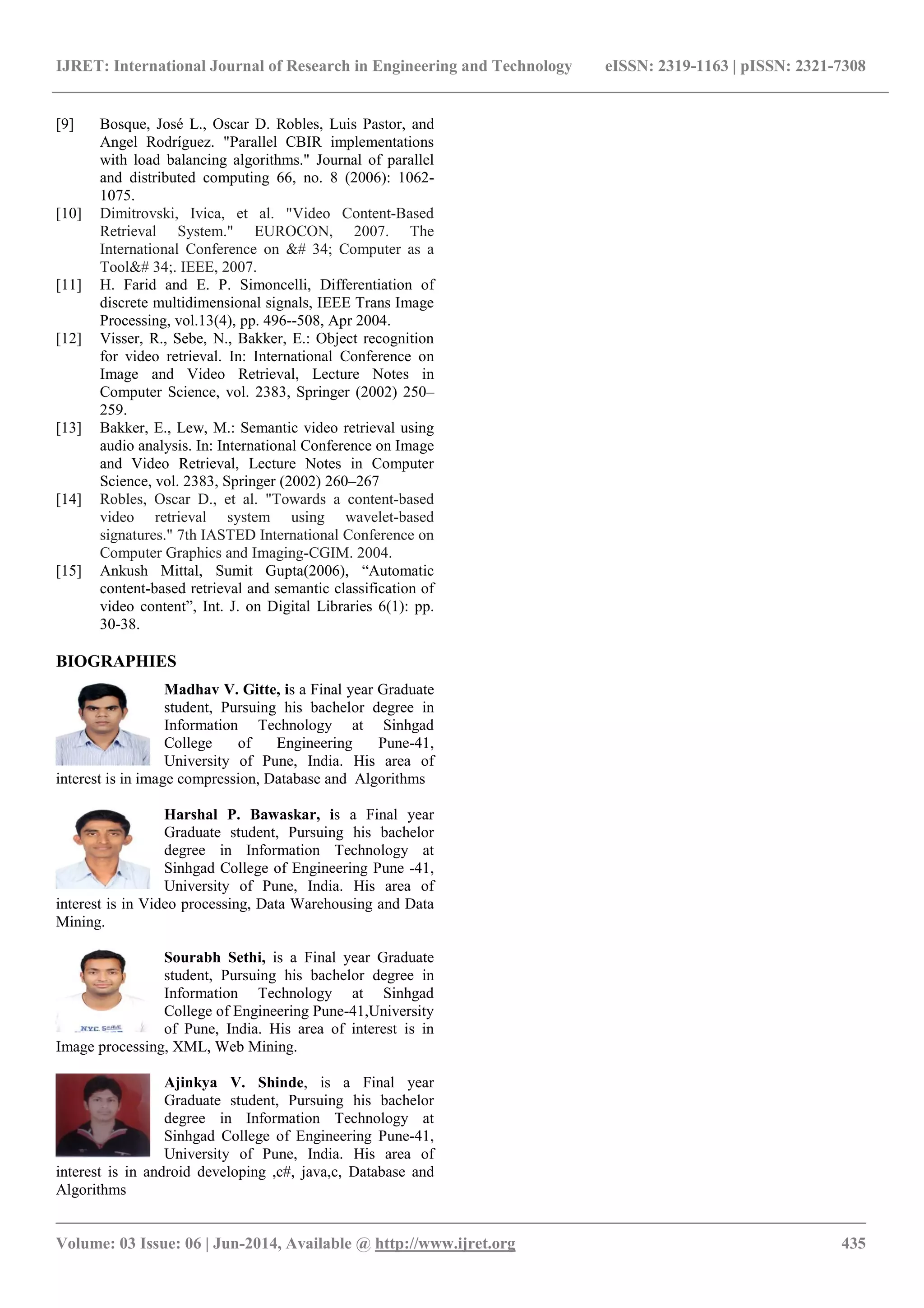 Content based video retrieval system | PDF