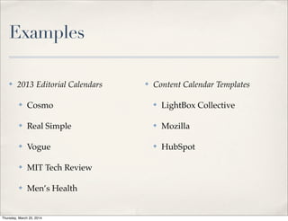 Content Calendar vs Edtorial Calendar | PDF