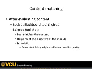 Content choice | PPT