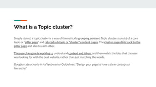 Content clusters | PDF