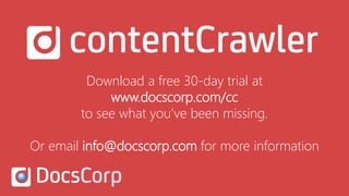 contentCrawler Overview | PPTX