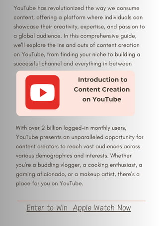 Content Creation on YouTube: A Guide to Success | PDF
