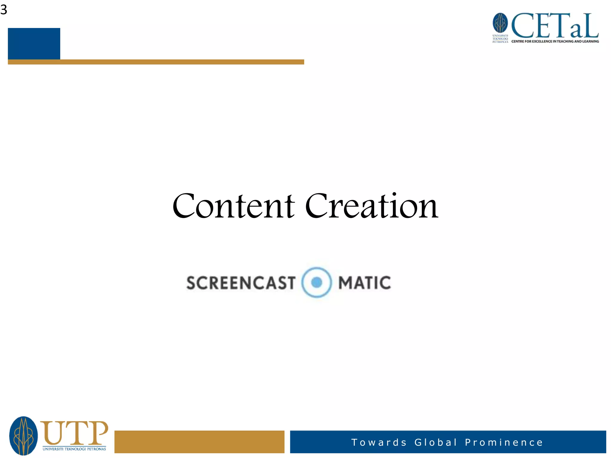 Creating Content Using Screencast-o-Matic and Edpuzzle | PPT