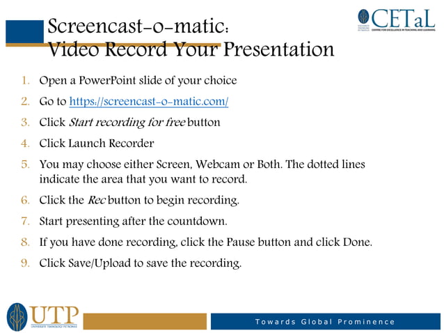 Creating Content Using Screencast-o-Matic and Edpuzzle | PPT