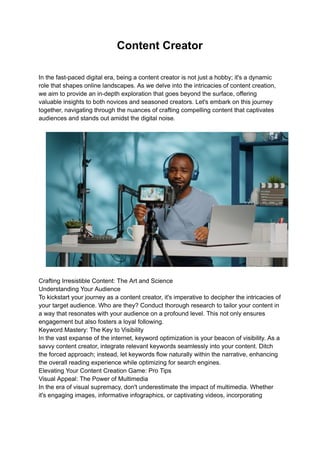 Content Creator | PDF