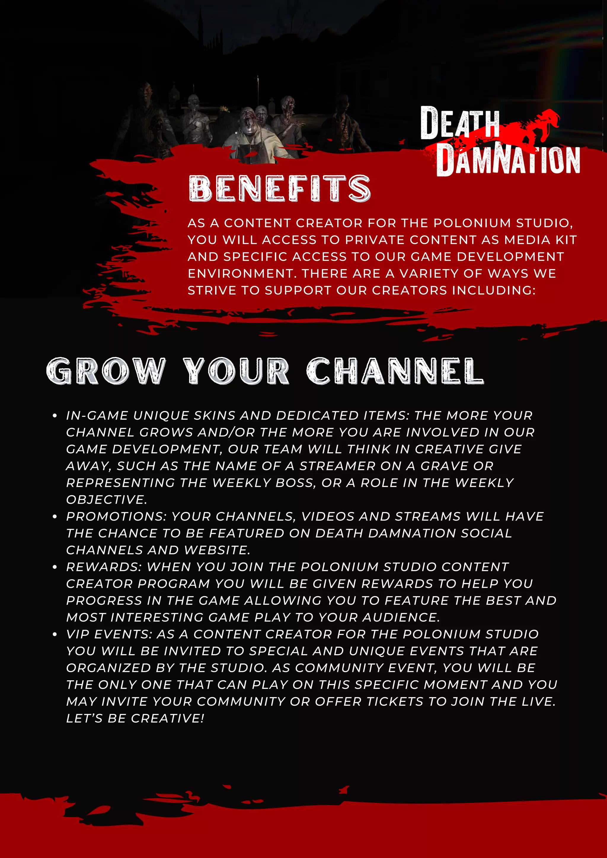 DEATH DAMNATION - CONTENT CREATOR PROGRAM | PDF