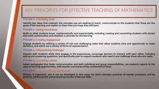 A Beginner's Guide for Teaching Mathematics | PPTX