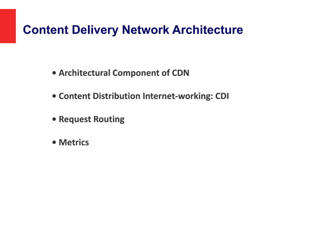 Content Delivery Network - CDN | PPTX | Computer Networking | Computing