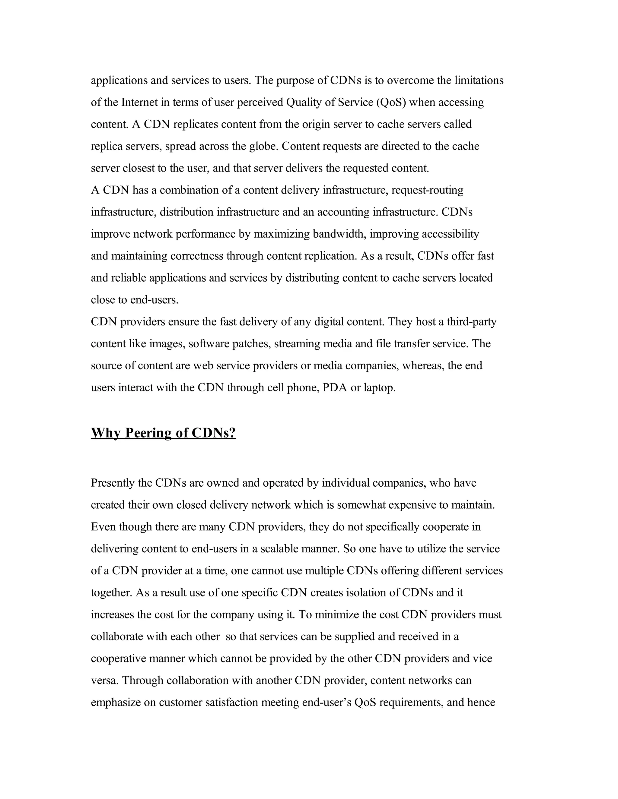 Content delivery network report | PDF