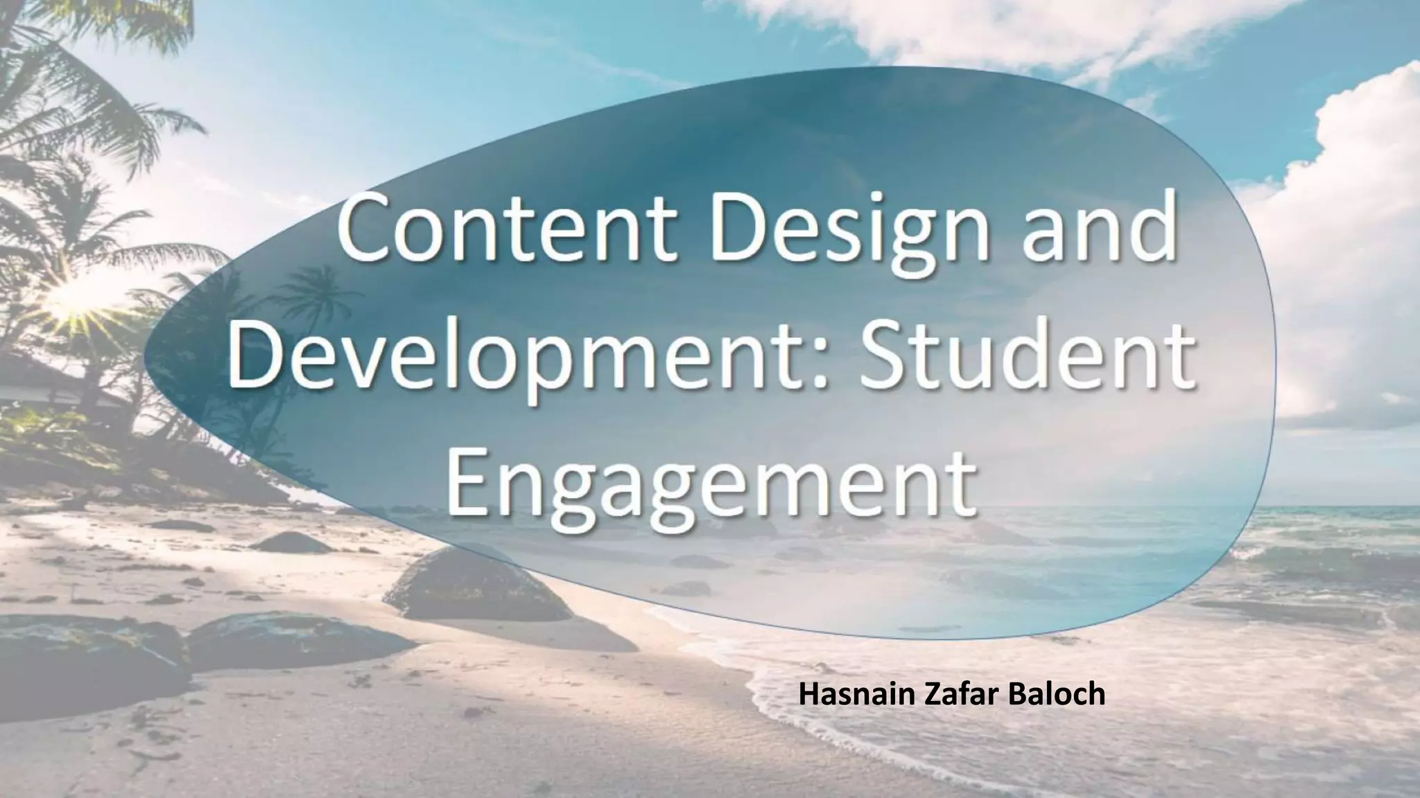 Content Design and Development talk at TUMS | PPTX
