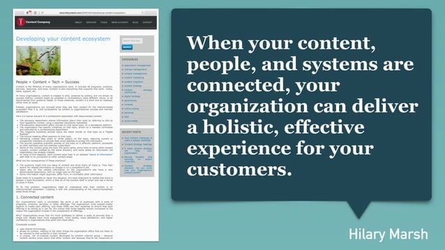 Content ecosystem maps for content strategy
