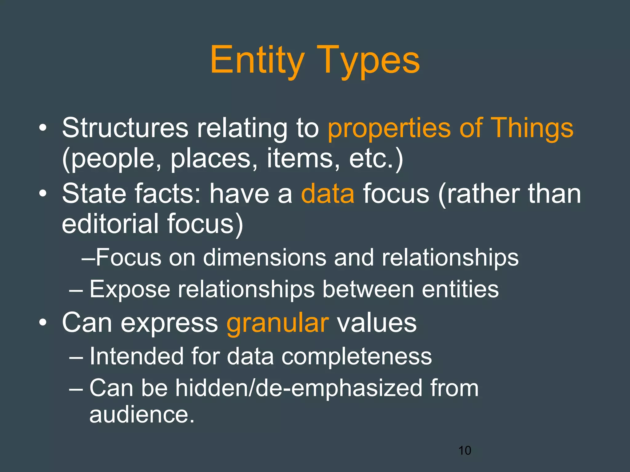 Content Types and Entity Types | PPTX