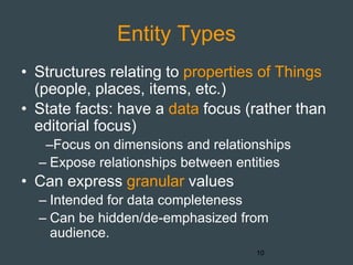 Content Types and Entity Types | PPTX