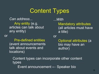 Content Types and Entity Types | PPTX