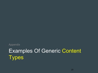 Content Types and Entity Types | PPTX