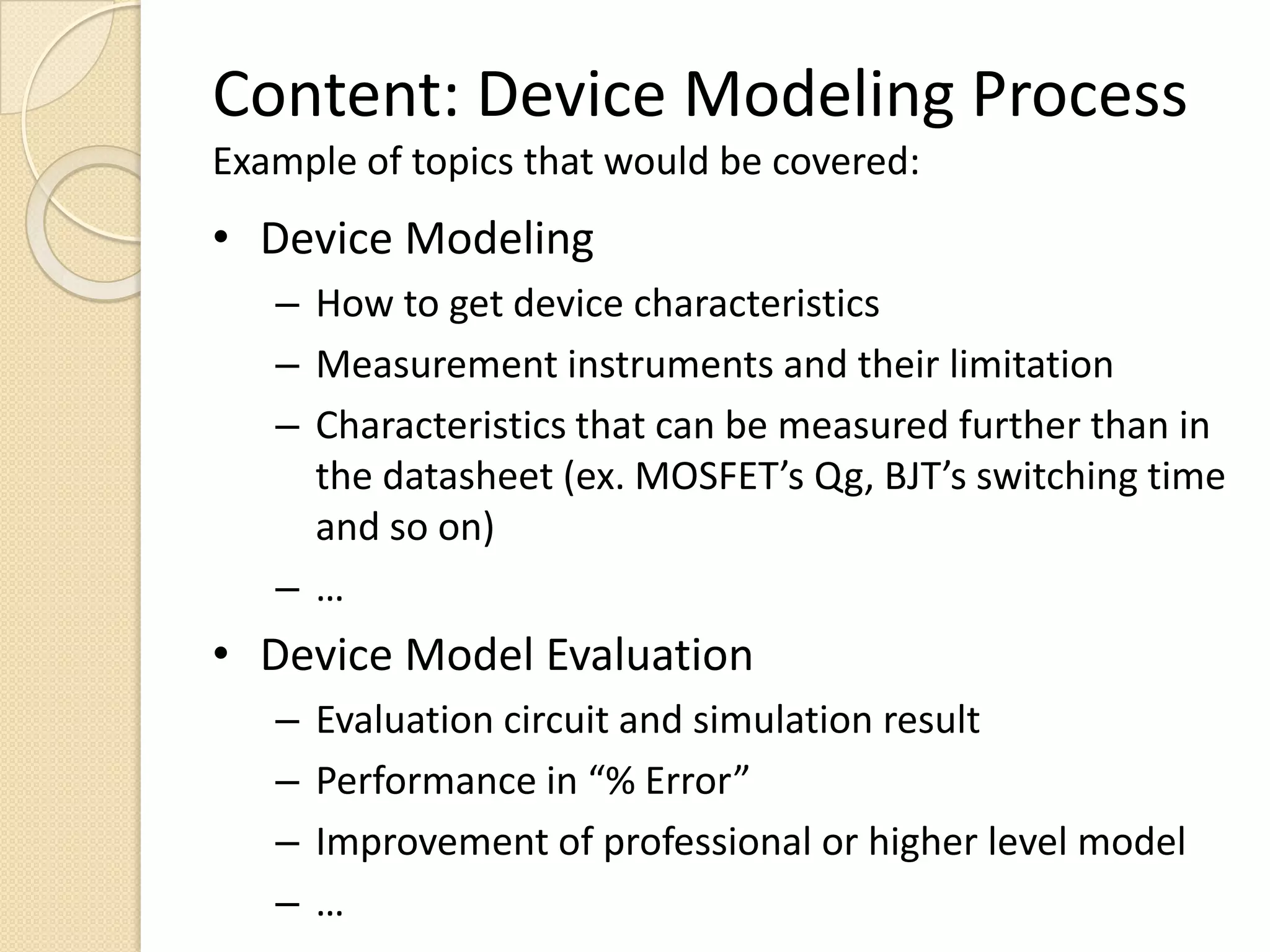 Understand Device Modeling | PDF