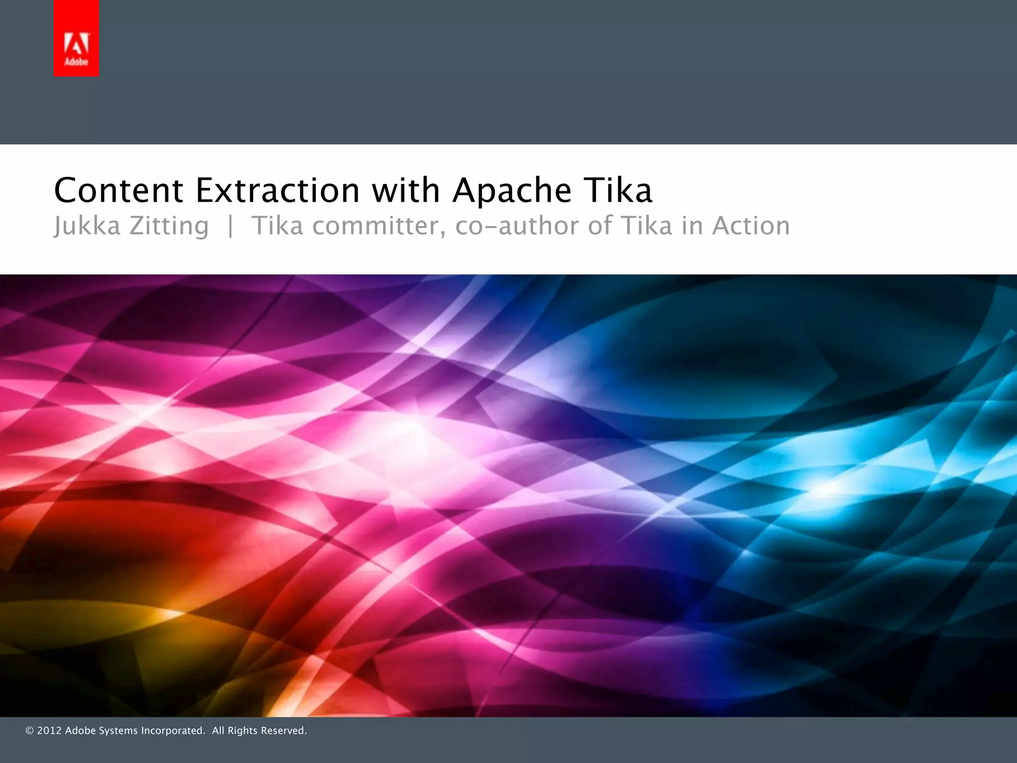 Content extraction with apache tika | KEY