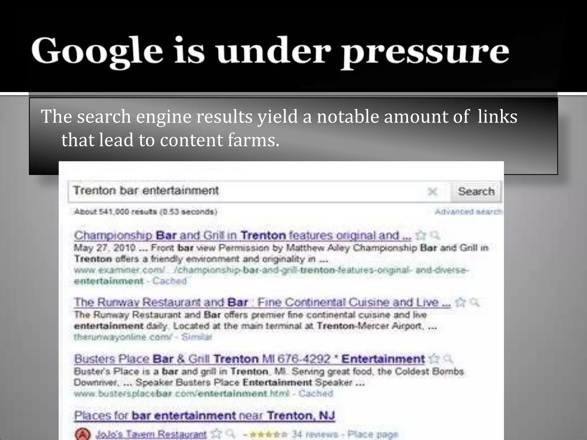 Content Farms PowerPoint project | PPTX