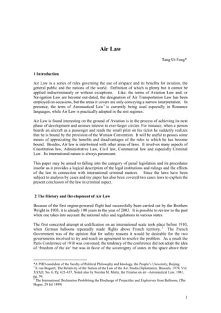 AIR LAWS AND REGULATIONS | PDF