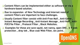Content filters presentation | PPT