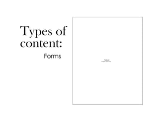 Content forms | PPT | Computing | Technology & Computing