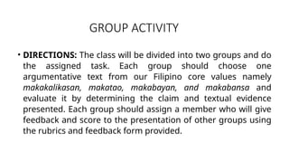 Content for PPT Evidences Textual Evidences | PPTX