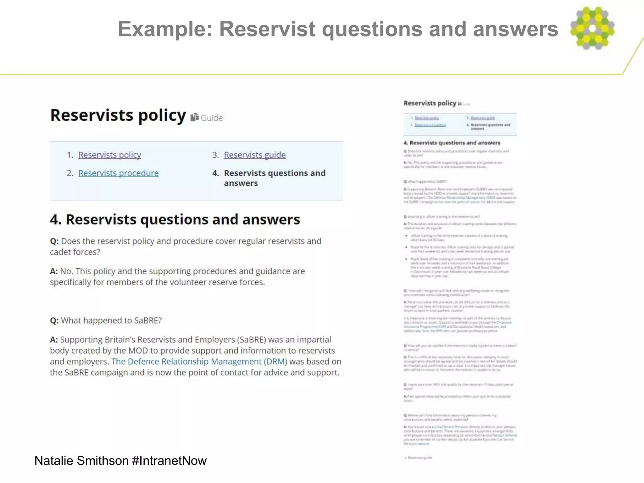 Content is critical for an intranet - Natalie Smithson | PPTX