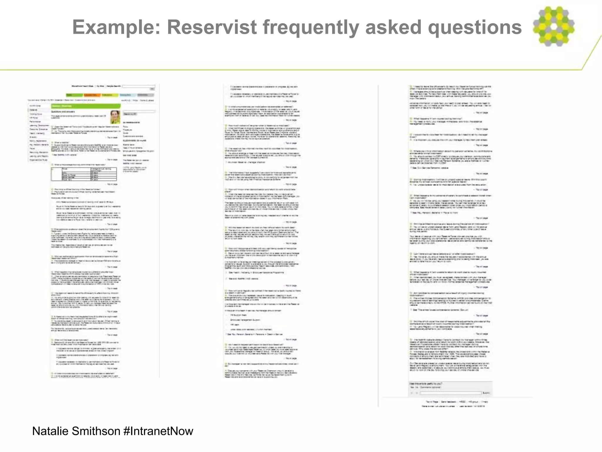 Content is critical for an intranet - Natalie Smithson | PPTX