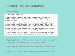 Content lab April - Screenwriting Basics | PPTX