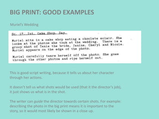 Content lab April - Screenwriting Basics | PPTX