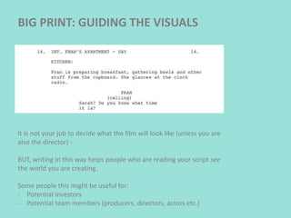 Content lab April - Screenwriting Basics | PPTX