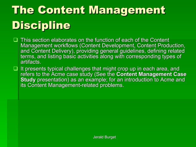 Content Management | PPT