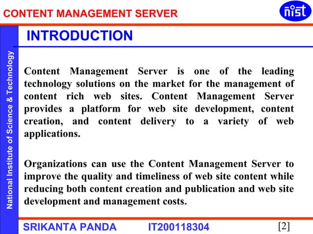 Content management server | PPT