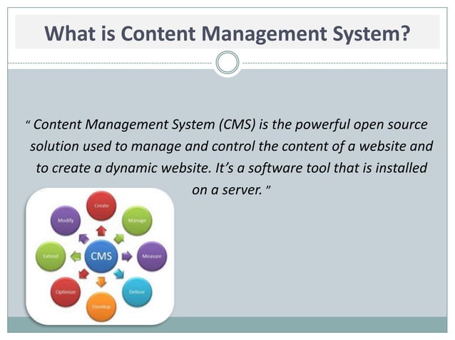 Content Management System | PPT