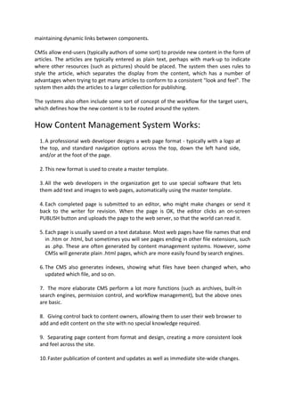 Content management system | PDF