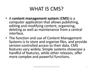 Content management system | PPTX