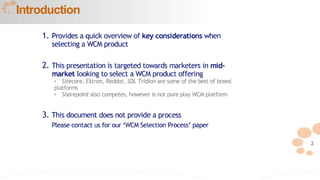 Content Management System (CMS) Selection Best Practices | PPTX
