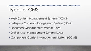 Content management system sreelekshmi | PPT