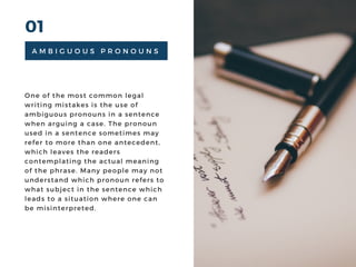 Legal Writing Mistakes to Avoid | PDF