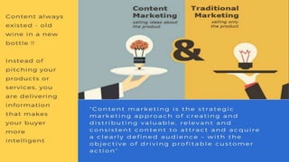 Content marketing - A quick guide for the beginers | PPTX