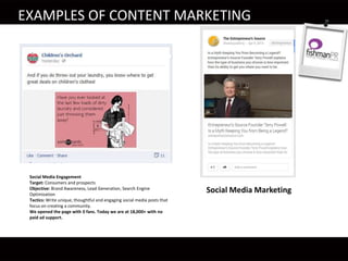 Content Marketing Explained: Theory and Real Life Examples | PPTX