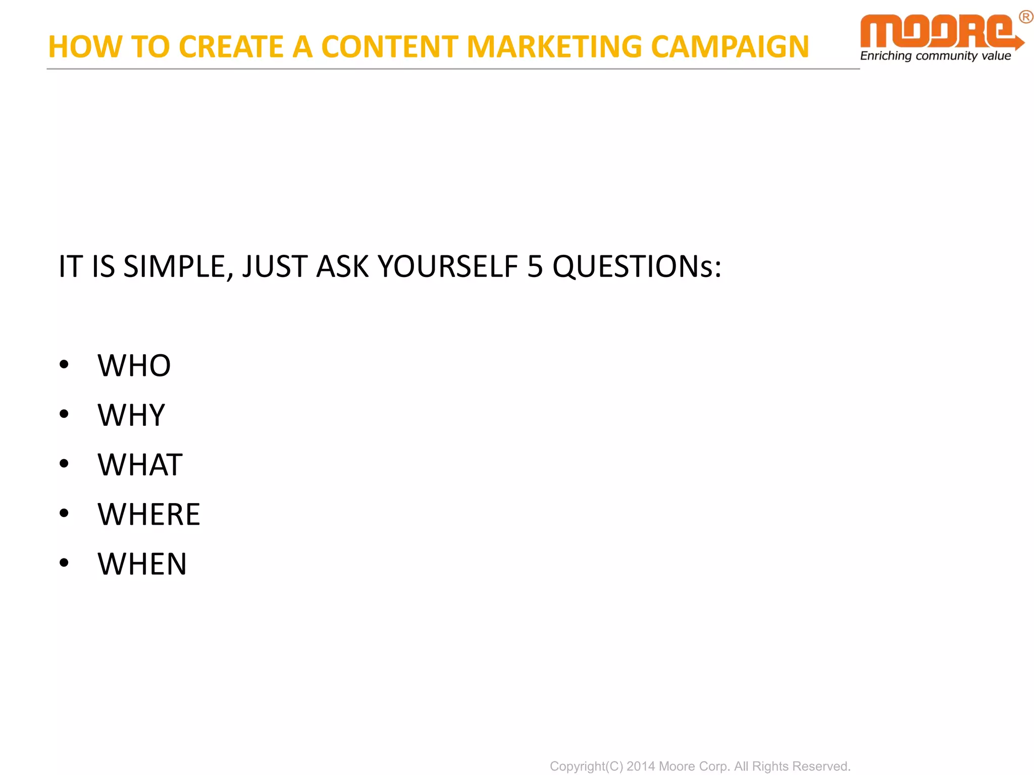Content marketing framework | PPT