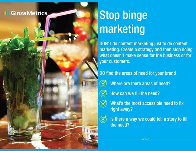 Content Marketing Strategy on a Cocktail Napkin