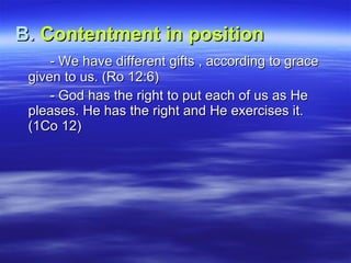 Contentment N Thankfulness | PPT