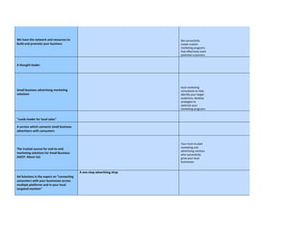 Content messaging and mapping | PPT