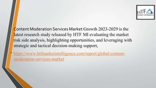 Content Moderation Services Market Dynamics, Size, and Future Growth ...