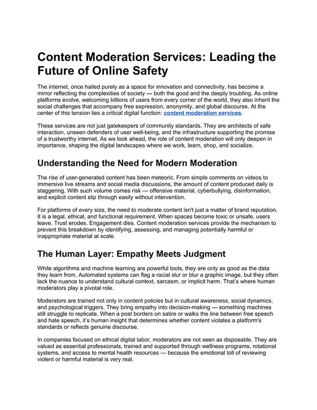 Content Moderation Services_ Leading the Future of Online Safety.docx